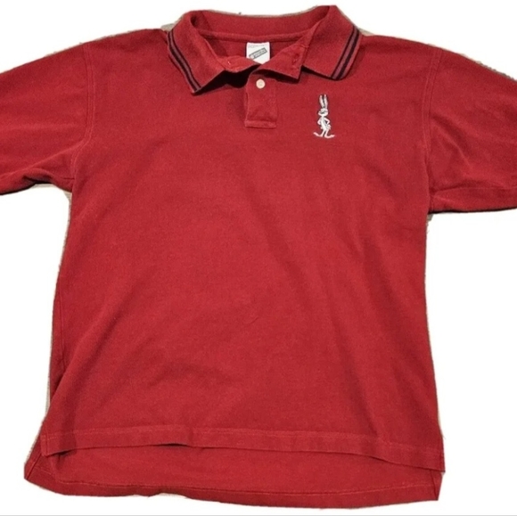 Warner Bros. | Shirts | Vintage Bugs Bunny Polo Shirt Warner Bros ...